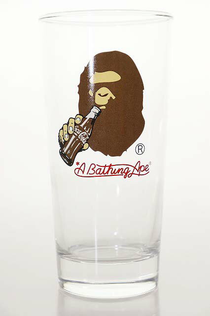 【中古】アベイシングエイプ A BATHING APE × COCA-COLA? GLASS コカ コーラ エイプヘッド グラス 【ブランド古着ベクトル】▲■260711 メンズ 【ベクトル 古着】 260711ブランドアベイシングエイプ ...