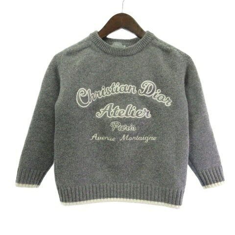 【中古】ディオール Dior 2SBK24PULA キッズ ニット セーター プルオーバー グレー 10 140 キッズ 【ベクトル 古着】 260417ブランドディオール Dior表記サイズ10 （140）実寸サイズ身幅：46cm　着丈：...