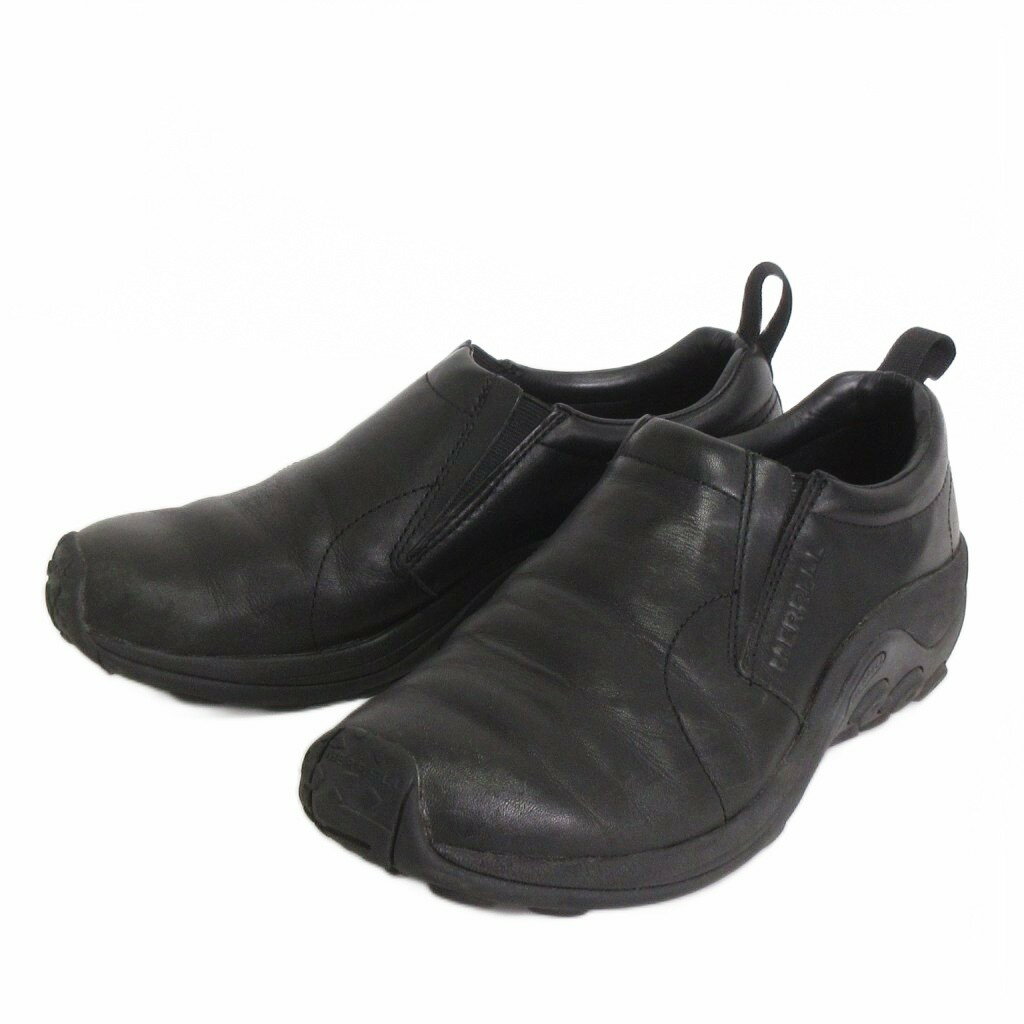 【中古】メレル MERRELL ジャングルモックレザー スリッポン J17199 黒 ブラック US9 27cm メンズ 【ベクトル 古着】 260308ブランドメレル MERRELL表記サイズUS9、27cm実寸サイズ最大幅：10.5cm...