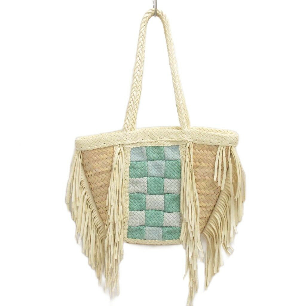 【中古】エンシャーラ ENSHALLA ハンドバッグ フリンジ アイボリー 鞄 ■GY99 レディース 【ベクトル 古着】 260310表記サイズ※実寸サイズをご確認ください実寸サイズ持ち手の長さ：55cm　ヨコ：34cm　タテ：23cm　...