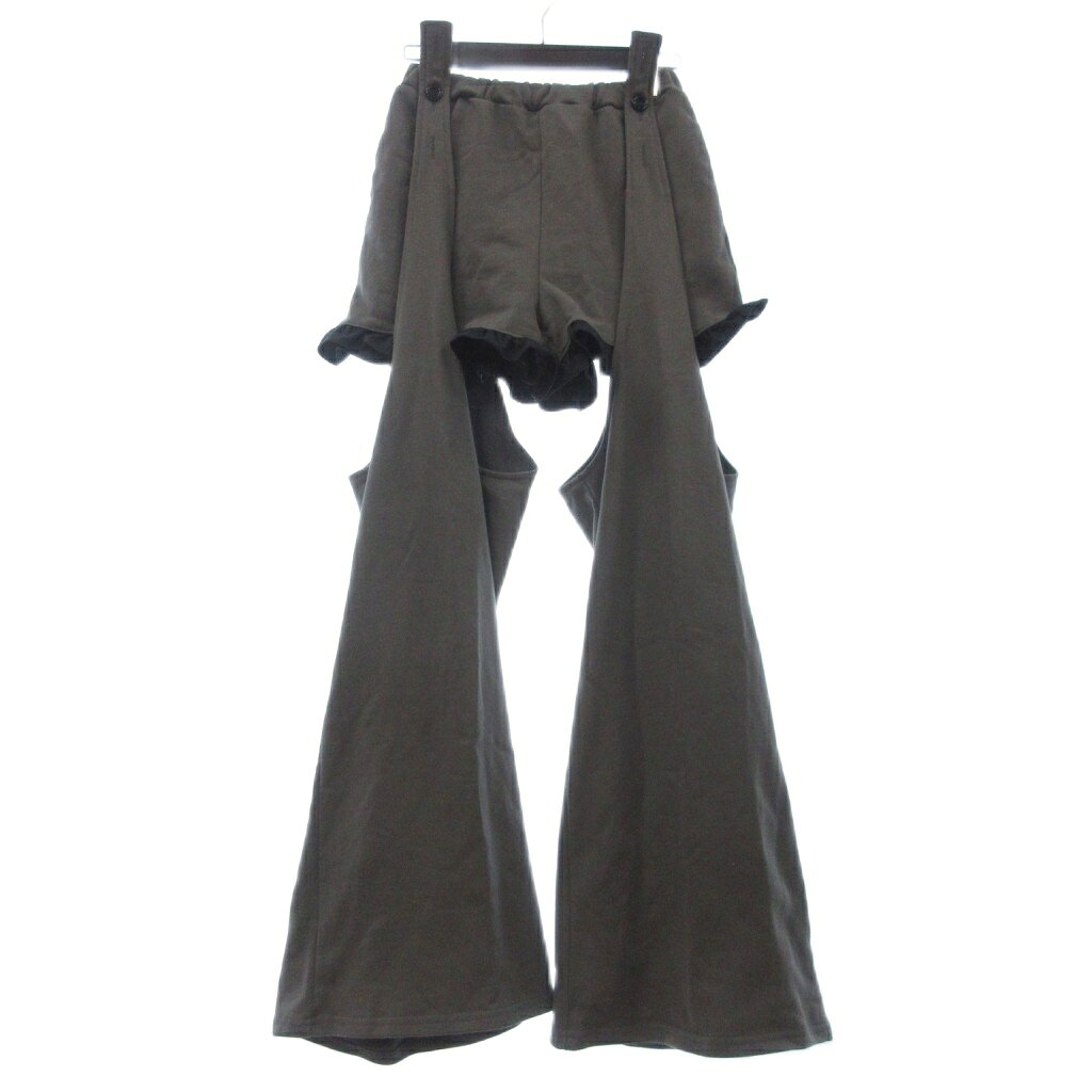 【中古】リトル LITTLE 美品 2WAY スウェットパンツ グレー系 F レディース 【ベクトル 古着】 260625表記サイズFree実寸サイズウエスト：60cm　もも幅：28cm　裾幅：28cm　股上：30cm　股下：8cm　総丈 ...
