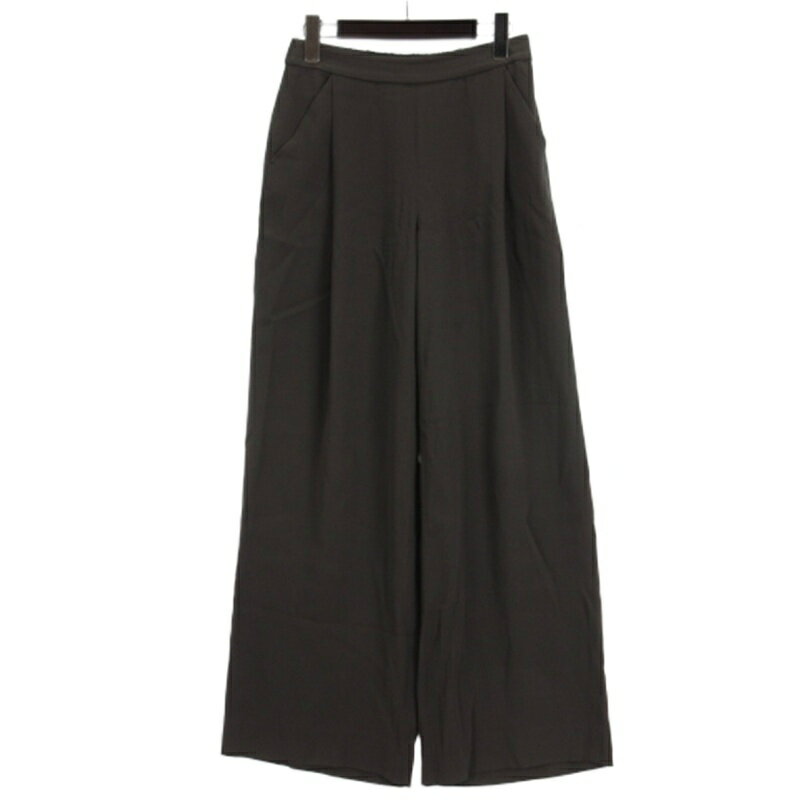 【中古】セオリーリュクス theory luxe ワイドパンツ グレー 36 ■TC レディース 【ベクトル 古着】 260114ブランドセオリーリュクス theory luxe表記サイズ36実寸サイズウエスト：68-76cm　もも幅：34...