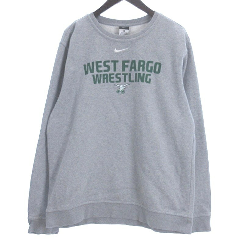 【中古】ナイキ NIKE トレーナー 裏起毛 グレー M ■GY12 メンズ 【ベクトル 古着】 260223ブランドナイキ NIKE表記サイズM 実寸サイズ肩幅：50cm　身幅：60cm　着丈：70cm　袖丈：64cm　　色グレー状態・毛...