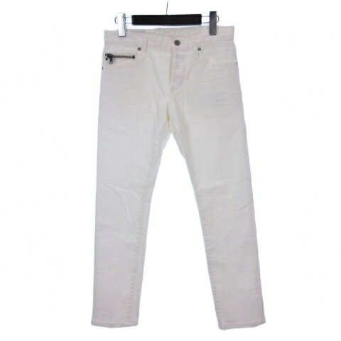 【中古】5351プールオム 5351 POUR LES HOMMES DIRECTOR'S デニム パンツ スキニー ボタンフライ 44 ホワイト ■GY74 メンズ 【ベクトル 古着】 260421ブランド5351プールオム 5351 P...