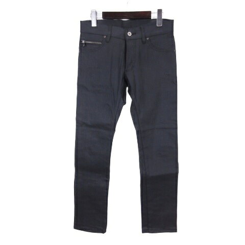 【中古】5351プールオム 5351 POUR LES HOMMES DIRECTOR'S デニム パンツ スキニー ボタンフライ 44 ブラック ■GY74 メンズ 【ベクトル 古着】 260421ブランド5351プールオム 5351 P...