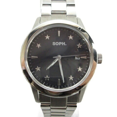 【中古】ソフ SOPH. ANALOG SOLAR STAR DIAL WATCH ソーラー 腕時計 SOPH-167157 シルバーカラー メンズ 【ベクトル 古着】 260621ブランドソフ SOPH.実寸サイズバンド幅：2cm　腕周り...