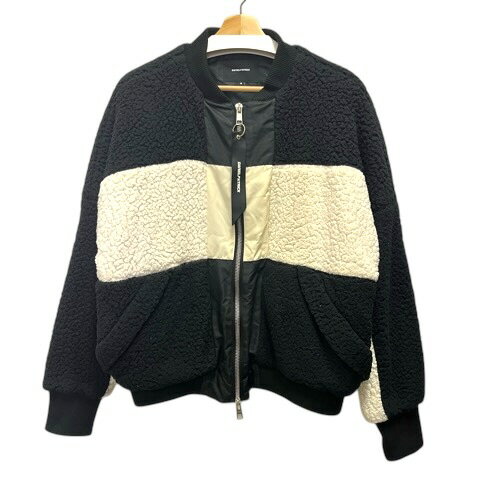 【中古】ダニエルパトリック DANIEL PATRICK ジャケット ブルゾン ジップアップ 無地 長袖 S バイカラー 黒 ブラック 白 ホワイト メンズ 【ベクトル 古着】 260318表記サイズS実寸サイズ身幅：67cm　着丈：61c...
