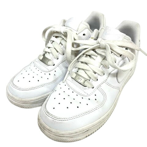 【中古】ナイキ NIKE DD8959-100 エアフォースワン スニーカー ローカット レースアップ 24cm 白 ホワイト レディース 【ベクトル 古着】 260625ブランドナイキ NIKE表記サイズ24cm実寸サイズ最大幅：9.5c...