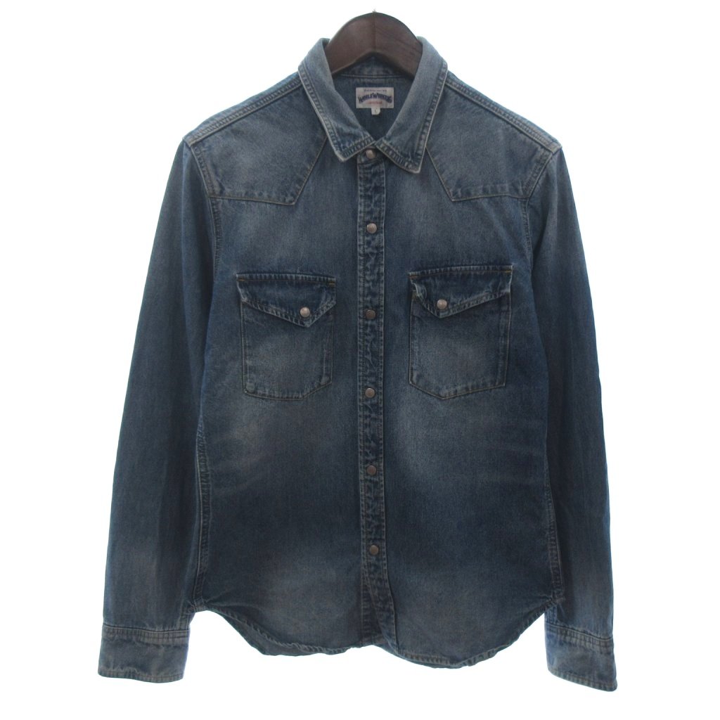 【中古】ワールドワーカーズ WORLD WORKERS ヘリテージ デニムシャツ 長袖 インディゴブルー L メンズ 【ベクトル 古着】 260612ブランドワールドワーカーズ WORLD WORKERS表記サイズL実寸サイズ肩幅：43cm...