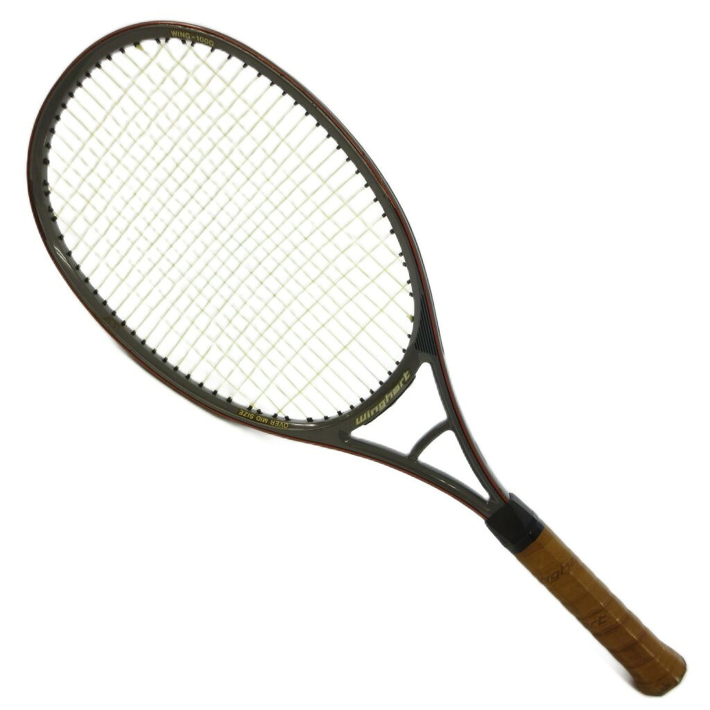 【中古】ウイングハート WINGHART ヴィンテージ テニス ラケット Wing-100G スポーツ用品 グレー その他 【ベクトル 古着】 260722実寸サイズ全長68cm　色グレー状態・全体的に擦れ傷や汚れが多数 ※全体的に中古品と...