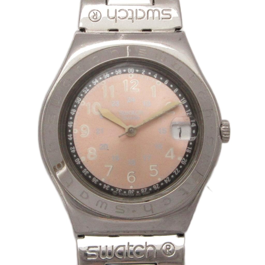 【中古】スウォッチ SWATCH アイロニー YLS416G 腕時計 ウォッチ クォーツ アナログ ライトピンク /OB ■GY99 レディース 【ベクトル 古着】 260926ブランドスウォッチ SWATCH実寸サイズバンド幅：2cm　腕...