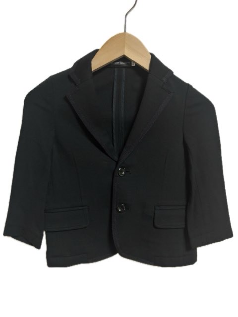 【中古】ベベ bebe キッズ フォーマル ジャケット 100 ブラック 黒 長袖 上着 キッズ 【ベクトル 古着】 250331ブランドベベ bebe表記サイズ100実寸サイズ肩幅：27cm　身幅：33.5cm　袖丈：35cm　着丈：39...