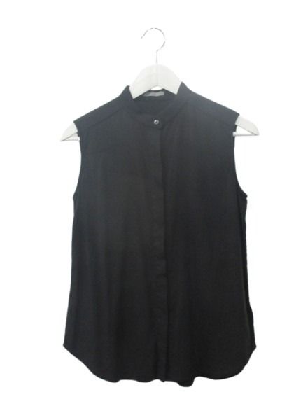 【中古】セオリーリュクス theory luxe ノースリーブ ブラウス シャツ PIXIE PRECIOUS SILK 38 ブラック 黒 トップス レディース 【ベクトル 古着】 260414ブランドセオリーリュクス theory lu...