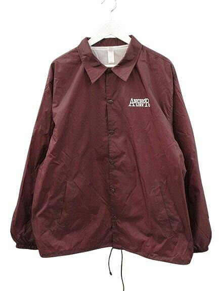 【中古】UNITED SPORTS HEADLINE Devil's Coach jkt コーチジャケット XL バーガンディ ナイロンジャケット プリント アウター メンズ 【ベクトル 古着】 260417表記サイズXL実寸サイズ肩幅：5...