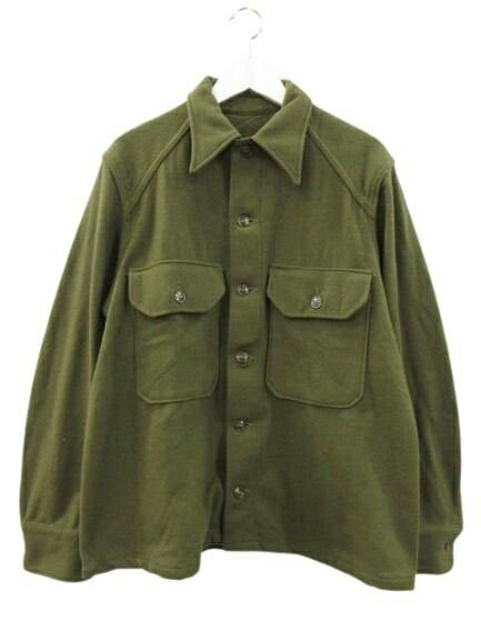 【中古】ヴィンテージ VINTAGE U.S.ARMY 50s OG-108 前期型 ウールフィールドシャツ オリーブ M メンズ 【ベクトル 古着】 260421ブランドヴィンテージ VINTAGE表記サイズM実寸サイズ肩幅：47.5cm...