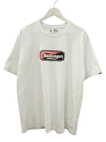 【中古】チャレンジャー CHALLENGER 25SS TWO TONE LOGO TEE 2トーン ロゴ Tシャツ L 白 ホワイト ロゴプリント 半袖 カットソー トップス メンズ 【ベクトル 古着】 260425ブランドチャレンジャー...