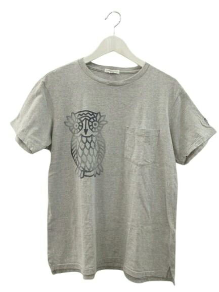 【中古】エンジニアードガーメンツ Engineered Garments Owl Print Pocket T-shirt フクロウ プリントTシャツ 半袖 グレー S トップス メンズ 【ベクトル 古着】 260428ブランドエンジニアー...