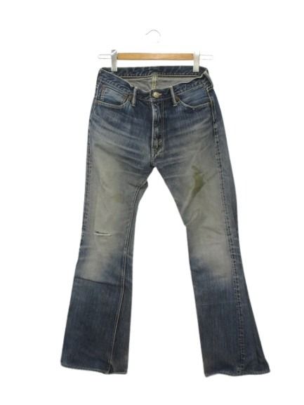 【中古】ザ フラットヘッド THE FLAT HEAD デニムパンツ W32 ジーンズ ブーツカット ダメージ加工 インディゴブルー ボトムス メンズ 【ベクトル 古着】 260513ブランドザ フラットヘッド THE FLAT HEAD表...
