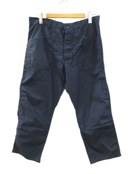 【中古】ナウン N.O.UN ベイカーパンツ ワークパンツ Necessary or Unnecessary ネイビー W34 メンズ 【ベクトル 古着】 260706表記サイズW34実寸サイズウエスト：88cm　もも幅：34cm　裾幅：2...