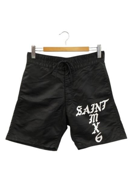 【中古】セントマイケル SAINTMICHAEL Shorts Swimming スイミングショーツ S 黒 ブラック プリント ショートパンツ ハーフパンツ ボトムス ☆AA★ メンズ 【ベクトル 古着】 260713ブランドセントマイケ...