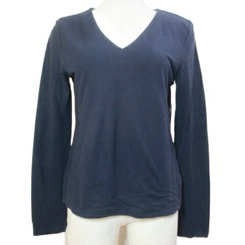 【中古】ラルフローレン RALPH LAUREN SPORTS カットソー Tシャツ 長袖 Vネック M 紺 ネイビー /X レディース 【ベクトル 古着】 260309ブランドラルフローレン RALPH LAUREN表記サイズM実寸サイズ...