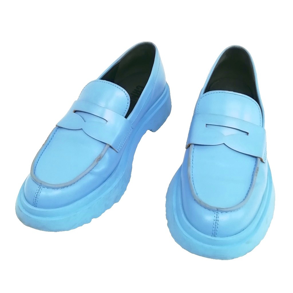 【中古】カンペール CAMPER K201116-013 WALDEN ウォールデン ローファー スリッポン 38 ブルー レディース 【ベクトル 古着】 260514ブランドカンペール CAMPER表記サイズ38 ・24相当実寸サイズ最大...