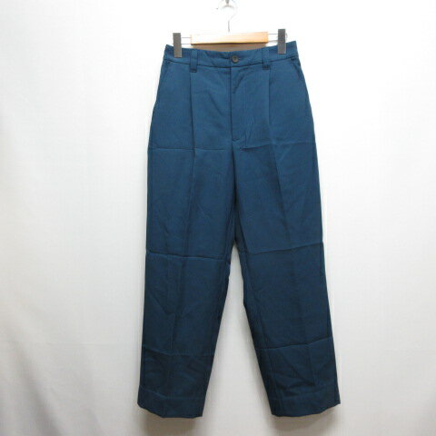 【中古】メゾンスペシャル MAISON SPECIAL タック スラックス パンツ 44 ブルー ジッパーフライ バックゴム メンズ 【ベクトル 古着】 251021ブランドメゾンスペシャル MAISON SPECIAL表記サイズ44実寸サ...