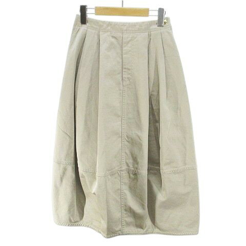 【中古】ドゥロワー Drawer ロング丈 フレアスカート スカート 34 ベージュ系 日本製 刺繍 ポケット 無地 レディース 【ベクトル 古着】 251107ブランドドゥロワー Drawer表記サイズ34実寸サイズウエスト：62cm　ヒ...