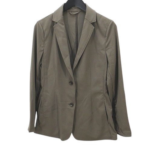 【中古】MERION メリオン 長袖 テーラード シングル ジャケット 9 茶系 ブラウン 無地 ストレッチ レディース 【ベクトル 古着】 251115表記サイズ9実寸サイズ肩幅：38cm　身幅：45cm　袖丈：56cm　着丈：63cm　...
