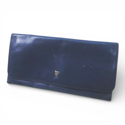 【中古】ルイフェロー LOUIS FERAUD 長財布 ネイビー系 レザー レディース 【ベクトル 古着】 260109ブランドルイフェロー LOUIS FERAUD実寸サイズヨコ：19cm　タテ：9.5cm　　素材レザー色ネイビー系（画像...