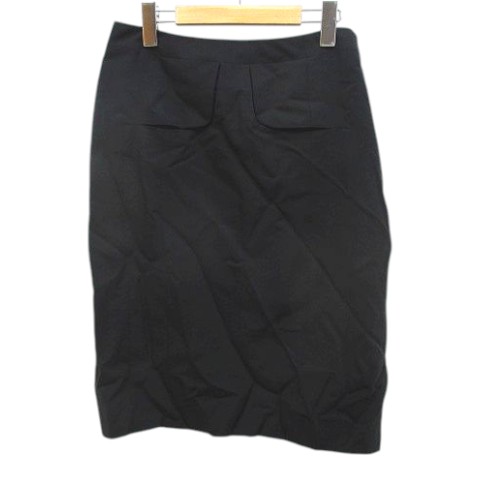 【中古】未使用品 ジルサンダー JIL SANDER 膝丈 タイトスカート 38 黒系 ブラック 無地 裏地 イタリア製 ウール モヘア タグ付 レディース 【ベクトル 古着】 260119ブランドジルサンダー JIL SANDER表記サイ...
