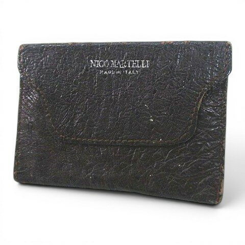 【中古】NICO MARTELLI ニコマルテッリ カードケース ブラウン 茶系 レザー レディース 【ベクトル 古着】 260619実寸サイズヨコ：12cm　タテ：8cm　　素材レザー色ブラウン 茶系（画像参照）状態全体的に使用感のござい...