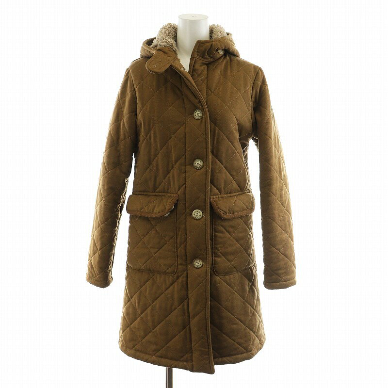 【中古】マッキントッシュ MACKINTOSH SCOTLAND キルティングコート ロング丈 裏ボア アウター 34 XS 茶 ブラウン /AN23 レディース 【ベクトル 古着】 240905ブランドマッキントッシュ MACKINTOS...