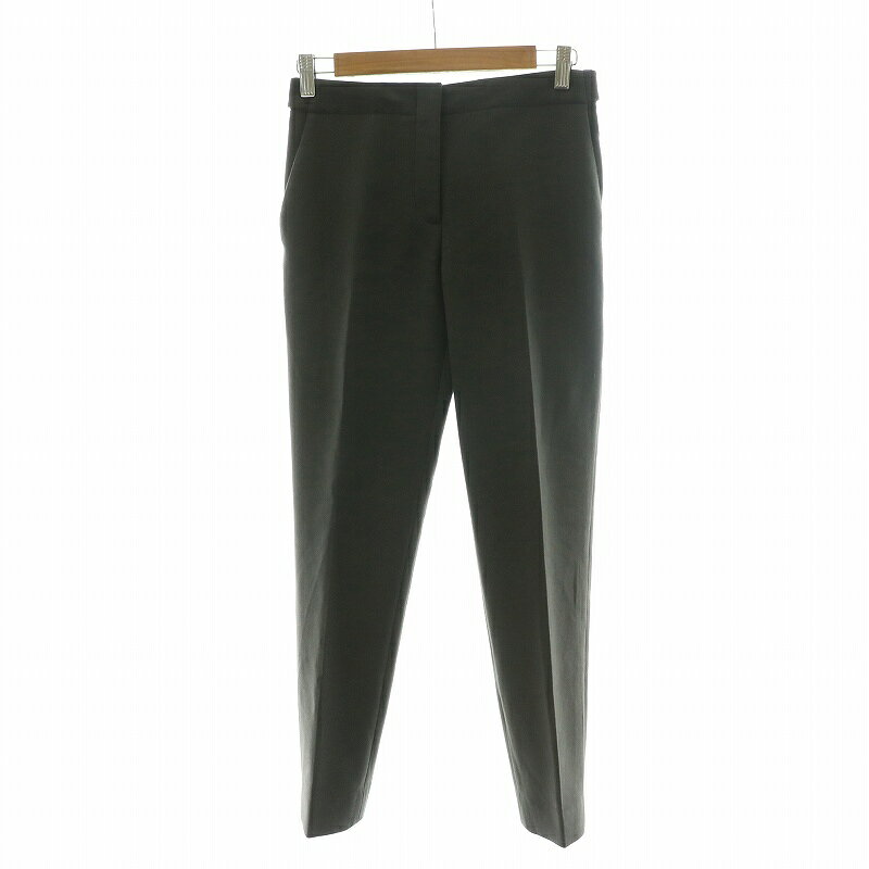 【中古】セオリー Theory 22AW BISTRETCH DOUBLE 3 PADRA GZ スラックスパンツ テーパード ジッパーフライ 00 XS カーキ /NQ レディース 【ベクトル 古着】 241219ブランドセオリー The...