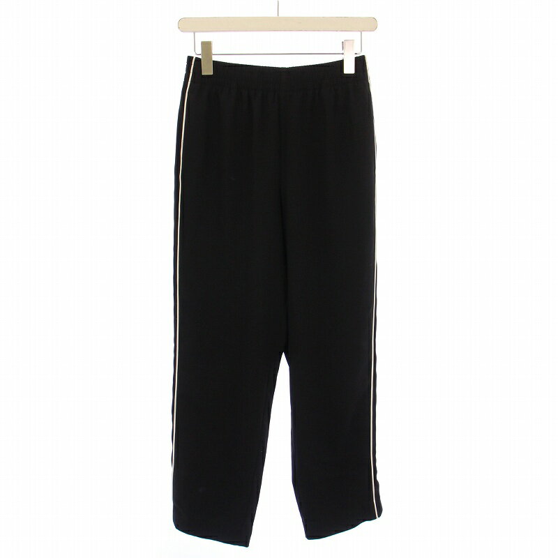 【中古】エーピーストゥディオ AP STUDIO 24SS スィンラインパンツ スラックス イージー ウエストゴム ストレッチ 34 黒 ブラック 24030586104010 /BB レディース 【ベクトル 古着】 250723ブランドエ...