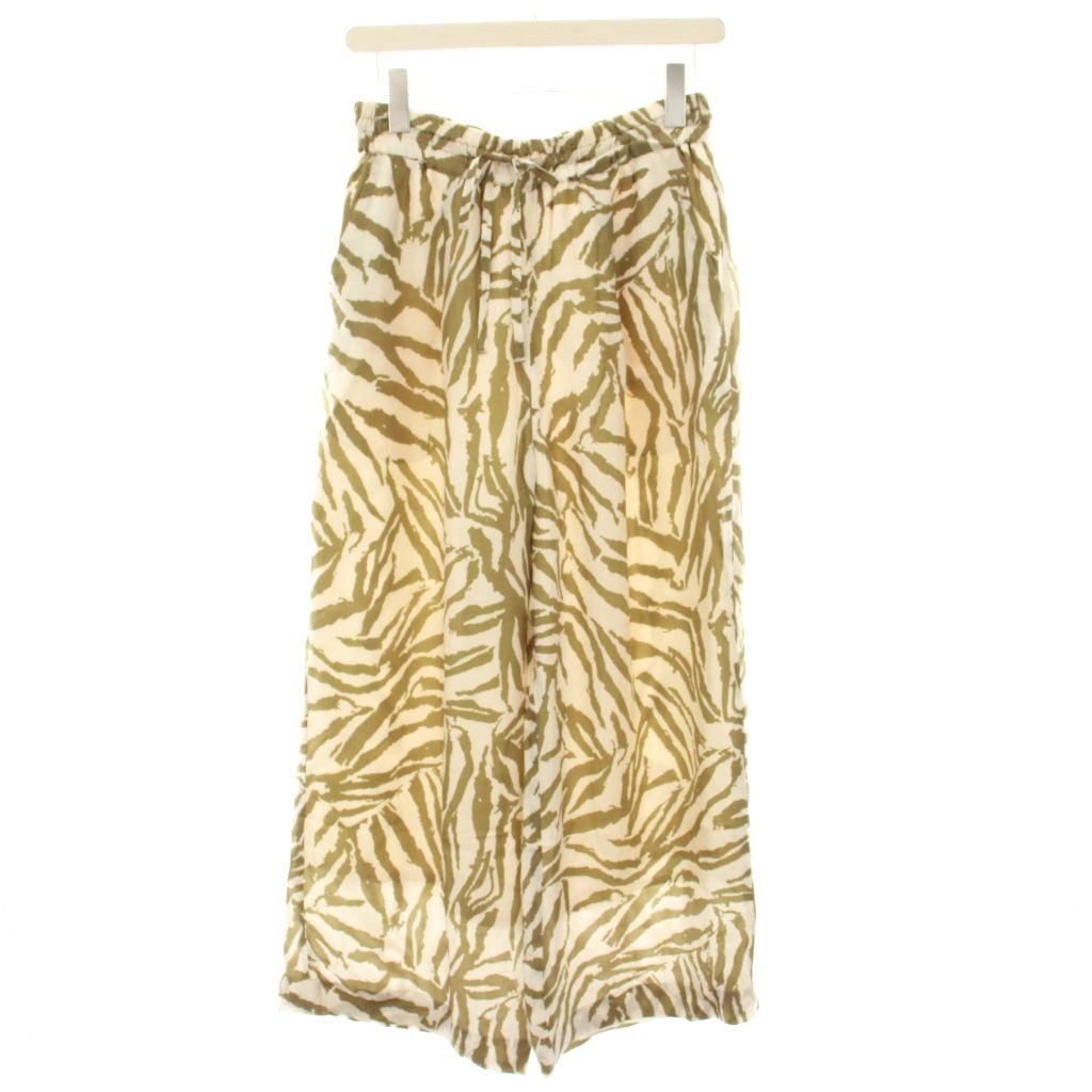 【中古】サクラ SACRA モダンゼブラパンツ MODERN ZEBRA PANTS ワイドパンツ イージーパンツ ゼブラ柄 38 白 ホワイト 茶 ブラウン 122209112 /YT レディース 【ベクトル 古着】 250825ブランド...