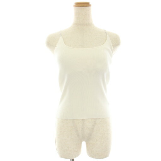 【中古】未使用品 エトレトウキョウ ETRE TOKYO Wストラップニットキャミソール ショート丈 リブ F 白 ホワイト 1220511131-7 /HN レディース 【ベクトル 古着】 250922ブランドエトレトウキョウ ETRE ...