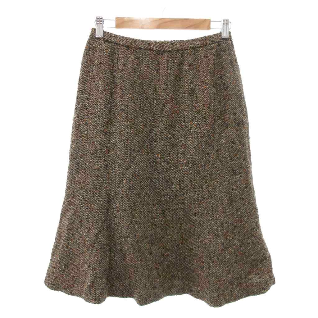 【中古】レリアン Leilian 美品 スカート マーメイド 9 ブラウン ツイード /IU レディース 【ベクトル 古着】 251114ブランドレリアン Leilian表記サイズ9実寸サイズウエスト：65cm　ヒップ：94cm　スカート丈...