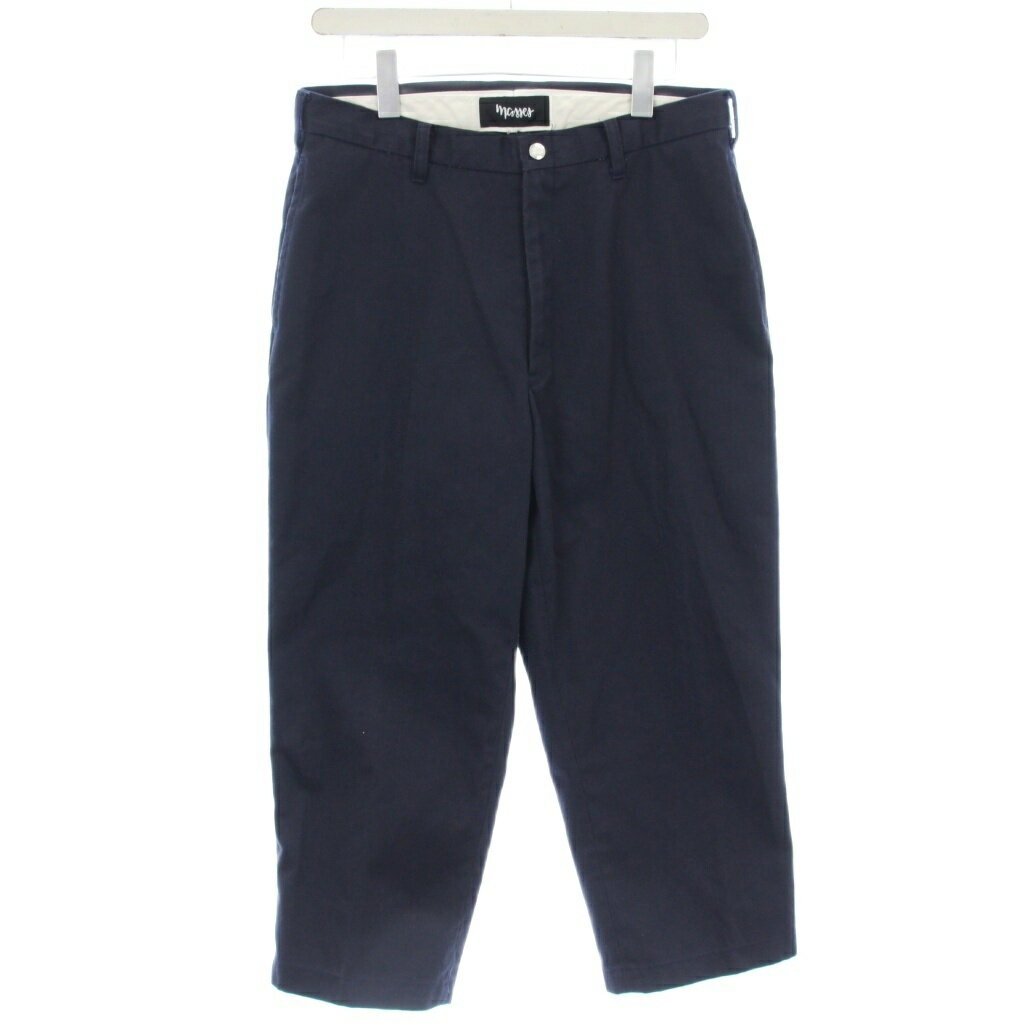 【中古】マシス MASSES ワークパンツ クロップドパンツ S 紺 /TK メンズ 【ベクトル 古着】 250915表記サイズS実寸サイズウエスト：78cm　もも幅：29cm　裾幅：21cm　股上：29cm　股下：56cm　　素材ポリエス...
