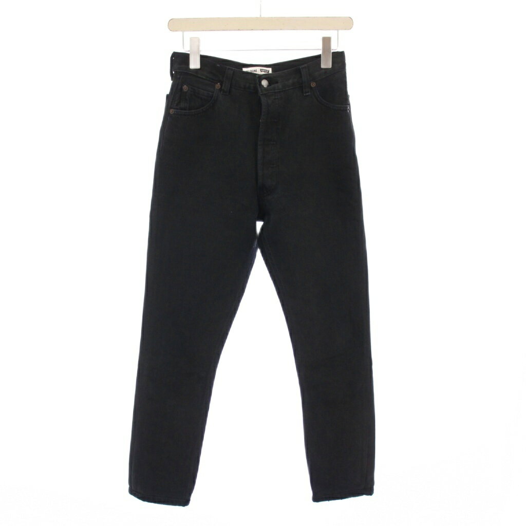 【中古】リーバイス Levi's RE/DONE デニムパンツ ジーンズ ボタンフライ ロゴパッチ 24 チャコールブラック /BB レディース 【ベクトル 古着】 250917ブランドリーバイス Levi's表記サイズ24実寸サイズウエス...