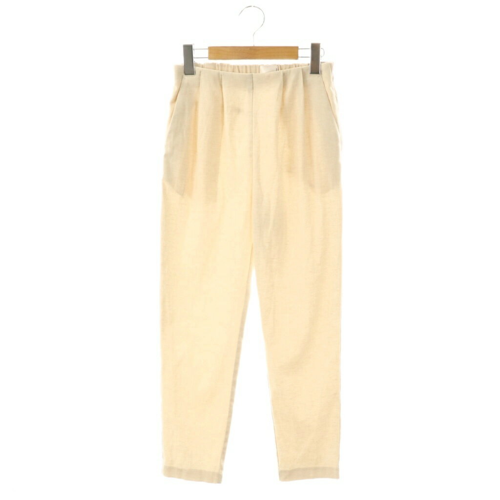 【中古】ソーノ SONO パンツ テーパード リネン混 1 ナチュラル /HK レディース 【ベクトル 古着】 251002ブランドソーノ SONO表記サイズ1実寸サイズウエスト：62cm　もも幅：26cm　裾幅：15cm　股上：28cm　...
