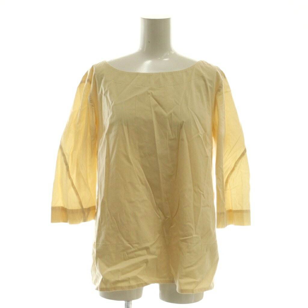 【中古】リビアナコンティ Liviana Conti シャツ ブラウス 七分袖 42 ベージュ イエロー /AQ ■OS レディース 【ベクトル 古着】 251226ブランドリビアナコンティ Liviana Conti表記サイズ42実寸サイ...