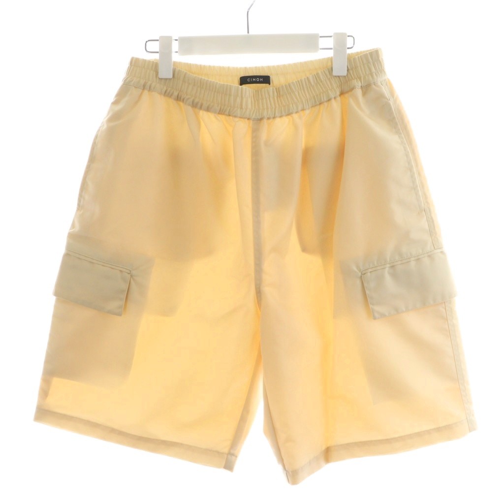 【中古】未使用品 チノ CINOH エコニール ハーフパンツ ECONYL HALF PANTS ショートパンツ イージーパンツ 48 ベージュ 23SPT301 /AN30 ■GY52 メンズ 【ベクトル 古着】 251002ブランドチノ...