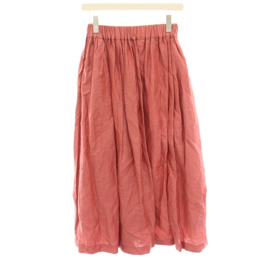 【中古】サクラ SACRA LINEN KARLMAYER ギャザースカート フレアスカート 麻 リネン マキシ ロング 36 ピンク 118121121 /HN レディース 【ベクトル 古着】 251113ブランドサクラ SACRA表記サ...