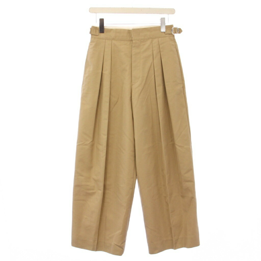 【中古】ジプソフィア Gypsohila Stylish Chino Pants ワイドパンツ センタープレス 36 ベージュ GPR-306-2 /TK レディース 【ベクトル 古着】 251120表記サイズ36実寸サイズウエスト：68c...