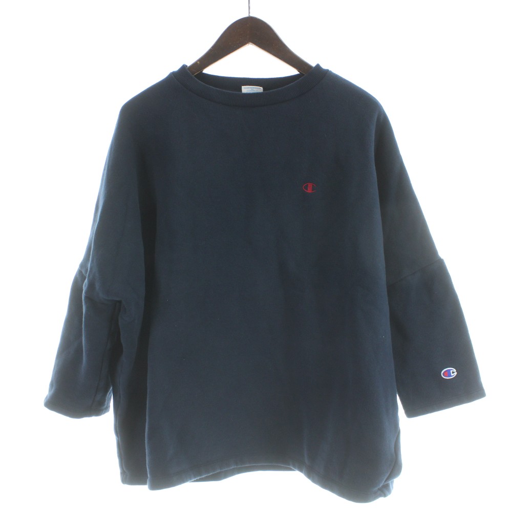 【中古】チャンピオン CHAMPION スウェット トレーナー 七分袖 M 紺 ネイビー /AP メンズ 【ベクトル 古着】 260120ブランドチャンピオン CHAMPION表記サイズM実寸サイズ肩幅：約86cm　身幅：約83cm　着丈：...