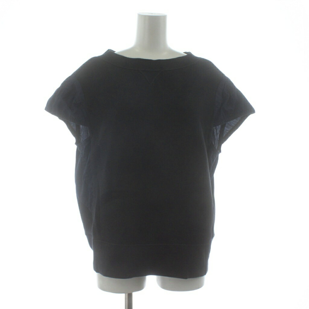 【中古】サカイ sacai 半袖ドッキングブラウス カットソー 1 黒 ブラック 紺 ネイビー 17-03167 /KU レディース 【ベクトル 古着】 260123ブランドサカイ sacai表記サイズ1実寸サイズ肩幅：40cm　身幅：52...