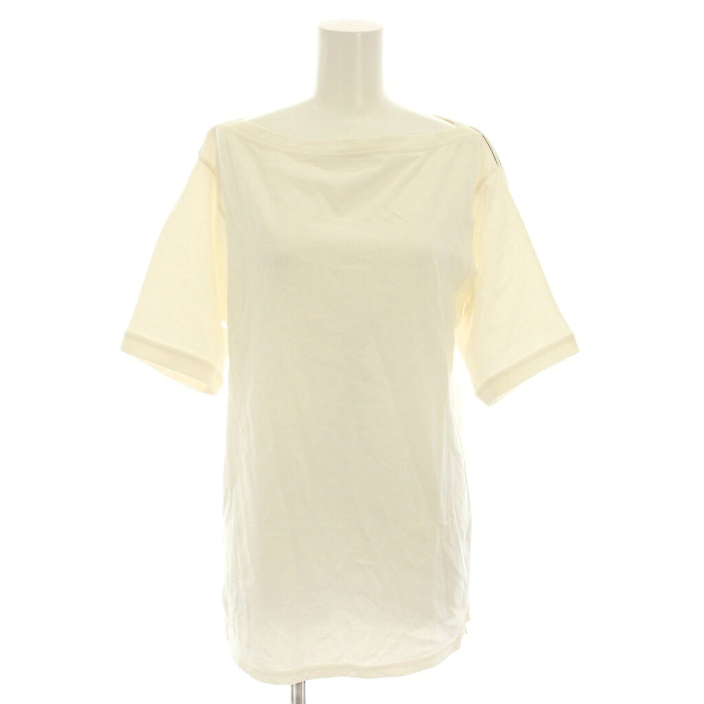 【中古】フミカ ウチダ FUMIKA_UCHIDA Tシャツ カットソー ボートネック 半袖 M 白 ホワイト 黒 ブラック FU-J-CT001 /YT レディース 【ベクトル 古着】 260126ブランドフミカ ウチダ FUMIKA_U...