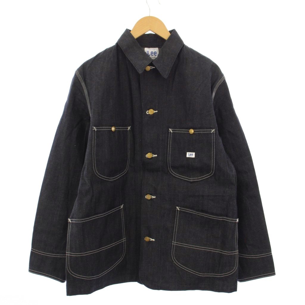 【中古】リー LEE デニムカバーオールジャケット M 紺 LT0659 /KH メンズ 【ベクトル 古着】 260211ブランドリー LEE表記サイズM実寸サイズ肩幅：46cm　身幅：58.5cm　着丈：71.5cm　袖丈：62.5cm　...