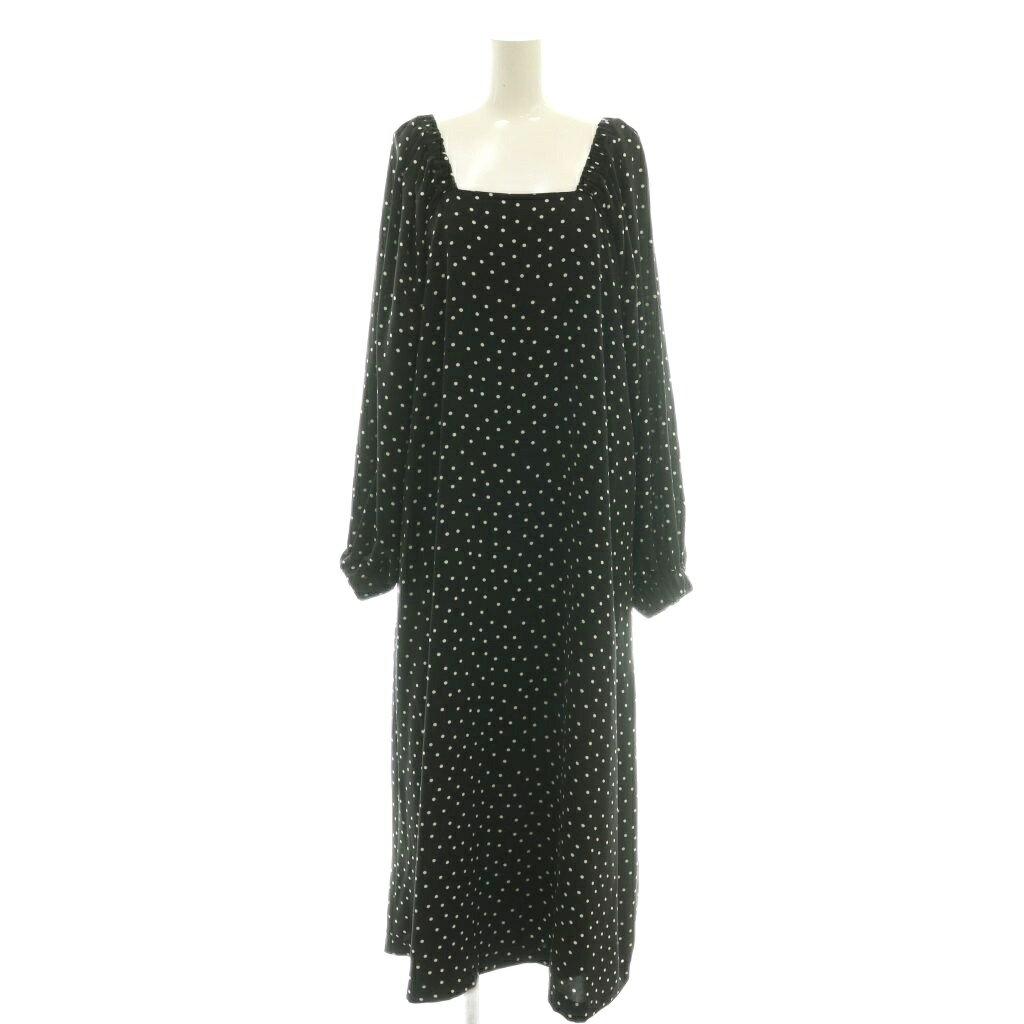 【中古】スタイルデリ STYLE DELI ワンピース ロング ドット 02 ブラック /DF ■MA レディース 【ベクトル 古着】 260218ブランドスタイルデリ STYLE DELI表記サイズ02実寸サイズ身幅：48cm　着丈：12...